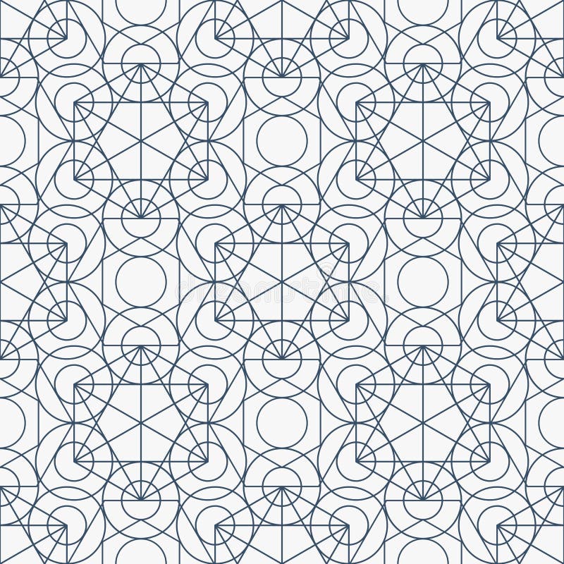 Vector Geometry Seamless Pattern Stock Vector - Illustration of ...