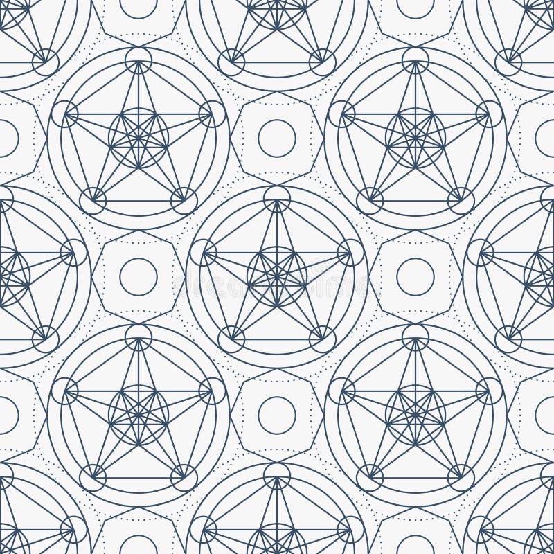 Vector Geometry Seamless Pattern Stock Vector - Illustration of ancient ...