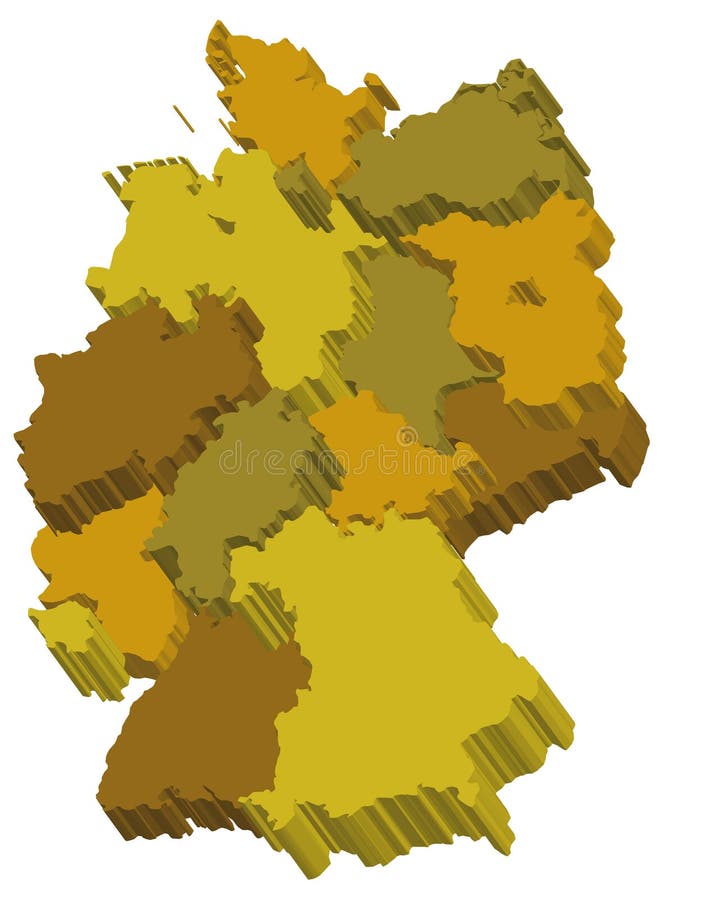 Vector Germany Administration Map Stock Vector - Illustration of path ...