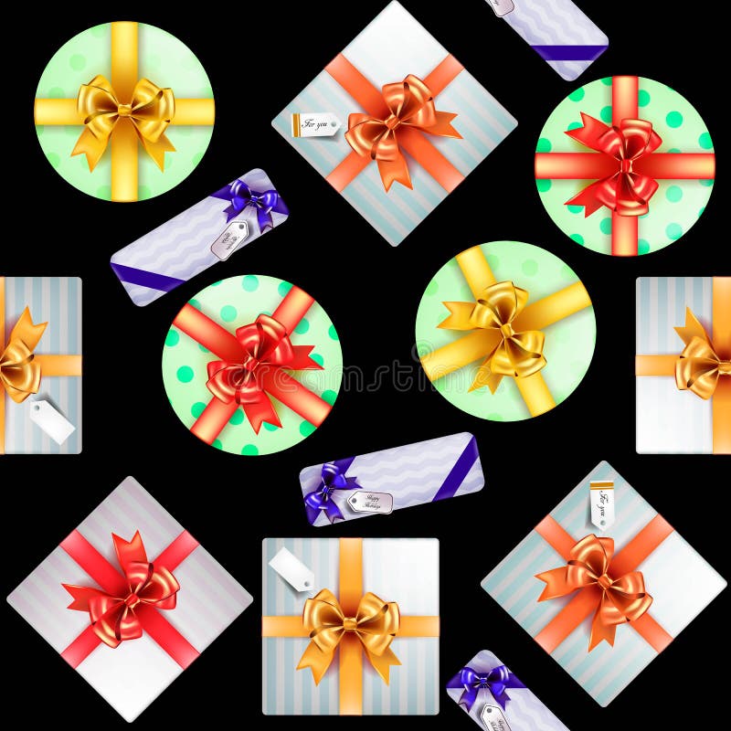 Vector Gift Wrapping Collection Stock Illustration - Illustration of ...
