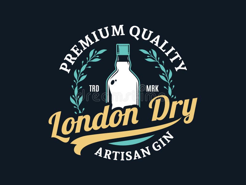 Vector gin logo stock illustration. Illustration of industry - 353226947