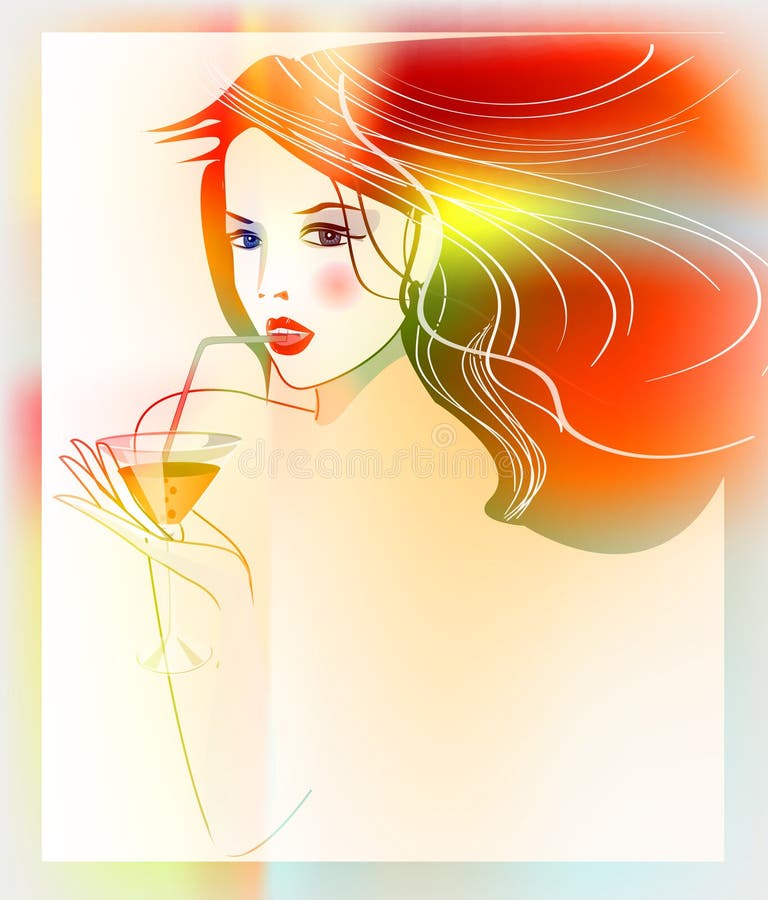 Vector girl stock illustration. Illustration of holiday - 15786846