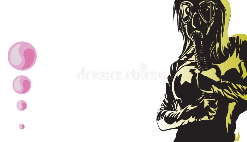 Gas Mask Girl Stock Illustrations – 1,214 Gas Mask Girl Stock ...