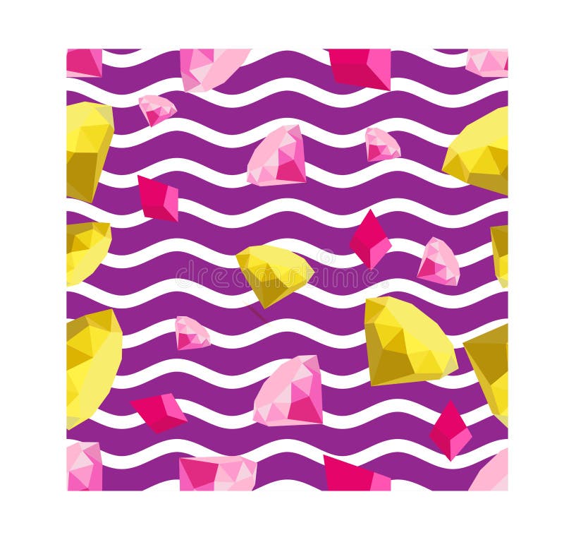 Vector Glamour Fashion Diamond Seamless Background. 10 Eps Stock ...