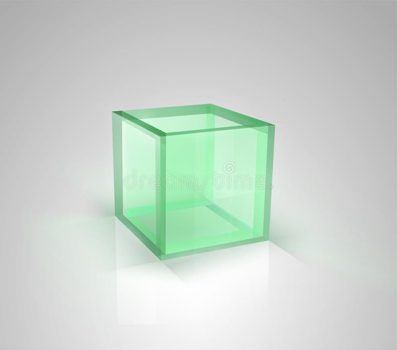 Vector glass box stock vector. Illustration of computer - 104550850