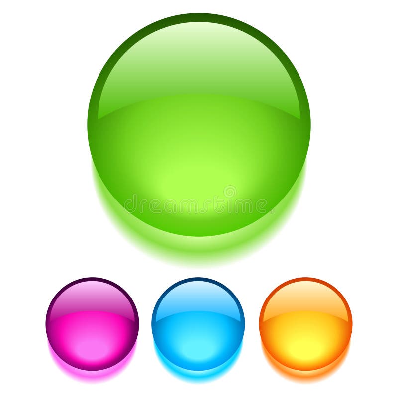 Set of glass buttons stock vector. Illustration of colorful - 145149459