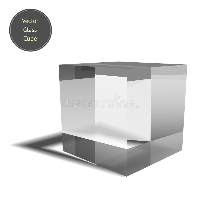 Background Cube Glass Shiny Transparent Vector Stock Illustrations ...