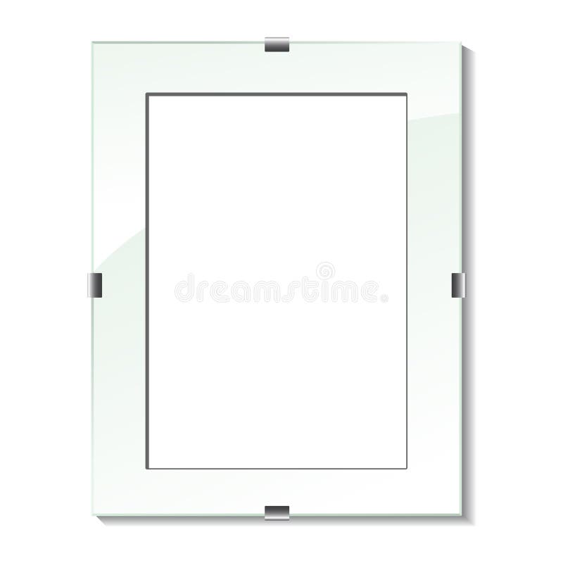 Vector glass frame stock vector. Illustration of office - 17460182