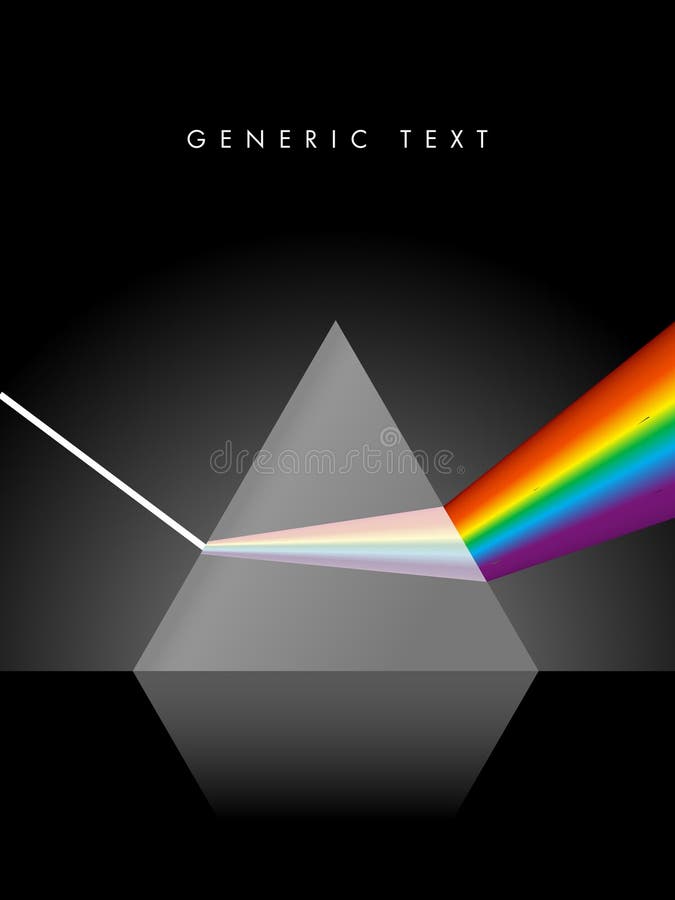 Vector Glass Prism stock vector. Illustration of deflecting - 64985355