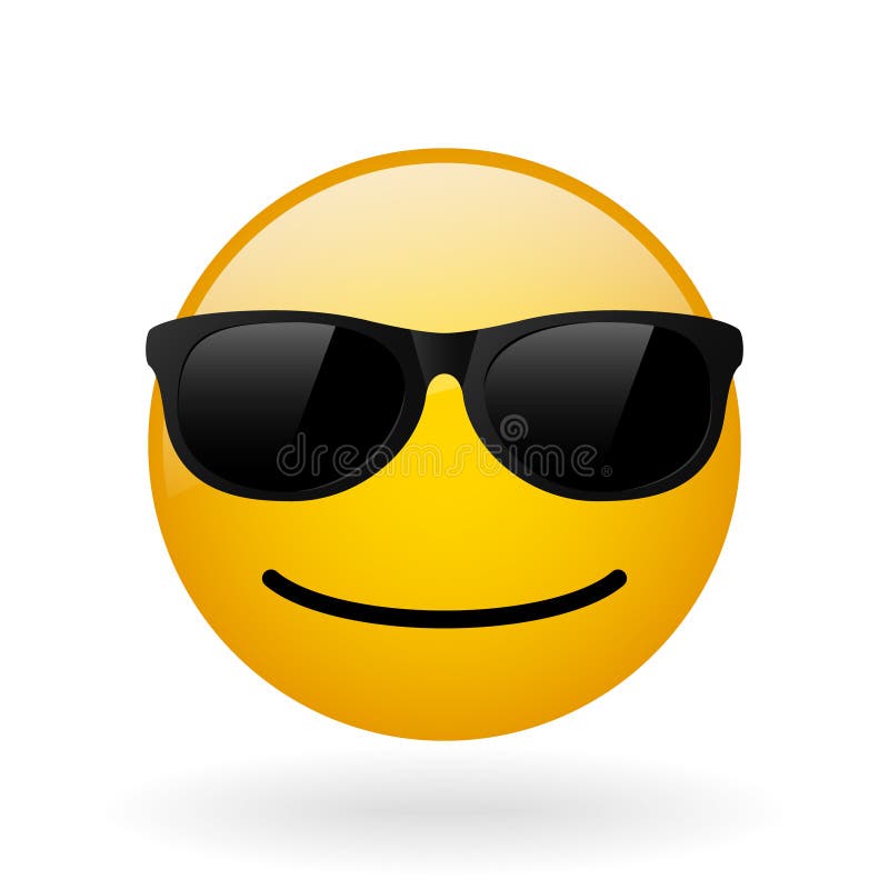 Glass Smile icon or button stock illustration. Illustration of happy ...