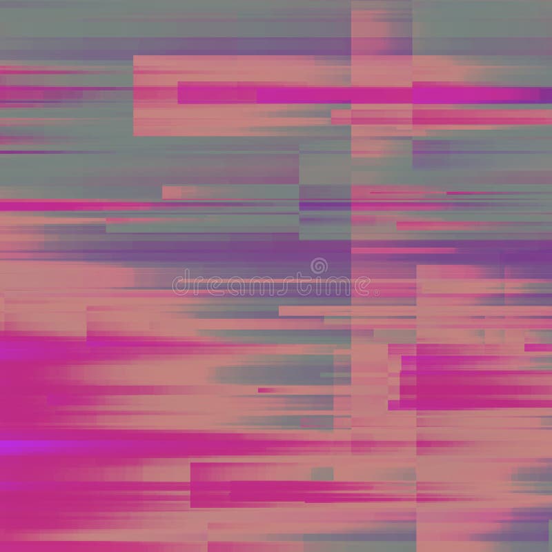 Vector Glitch Background. Digital Image Data Distortion. Colorful ...