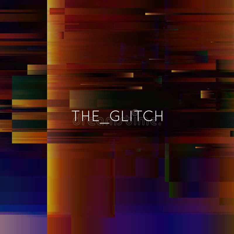 Vector Glitch Background. Digital Image Data Distortion. Colorful ...