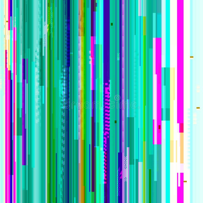 Vector Glitch Background. Digital Image Data Distortion. Colorful ...