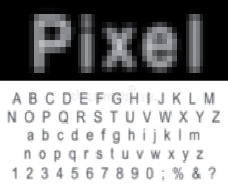 Pixel work stock illustration. Illustration of character - 376164105