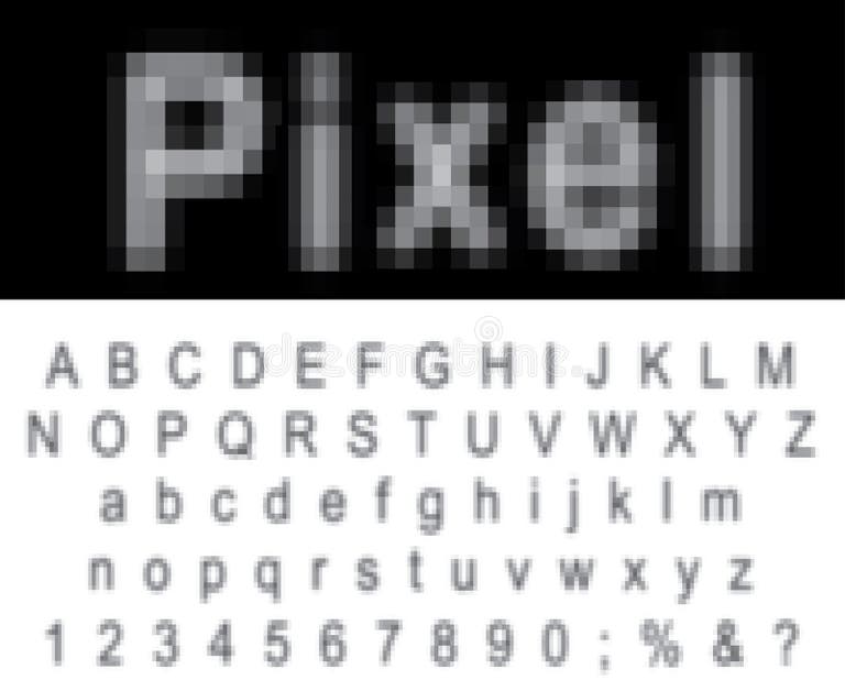 Pixel work stock illustration. Illustration of character - 376164105