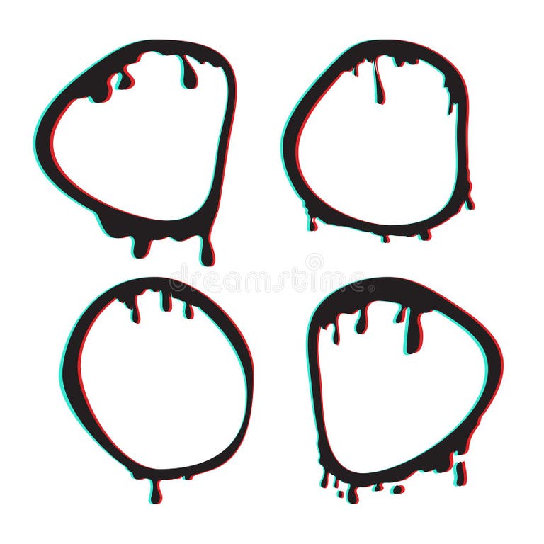 Vector glitch frames stock vector. Illustration of drip - 139959272