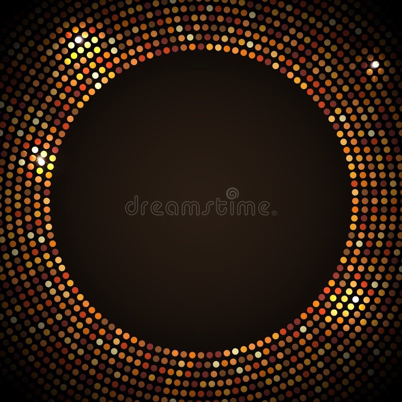 Vector Glitter Background and Frame in Disco Style Stock Illustration ...
