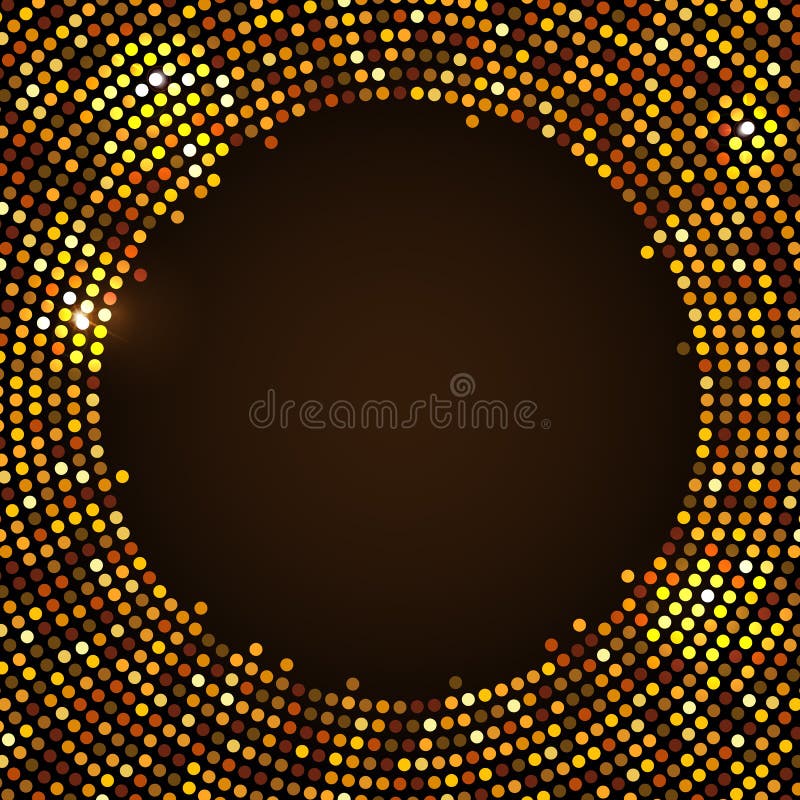 Vector Glitter Background and Frame in Disco Style Stock Illustration ...