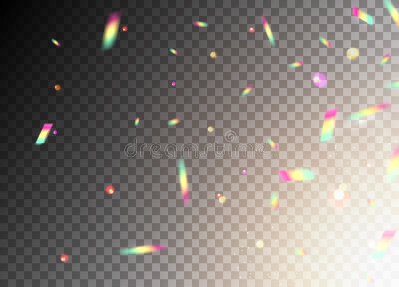 Vector Glitter Confetti Background Spray. Glamour Colorful Confetti ...