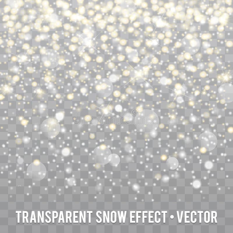 Vector Glitter Particles Effect on Transparent Background Stock Vector ...