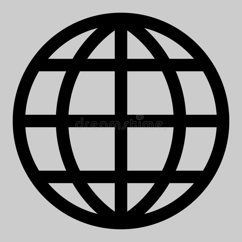 Vector Global Icon Illustration Stock Vector - Illustration of isolated ...