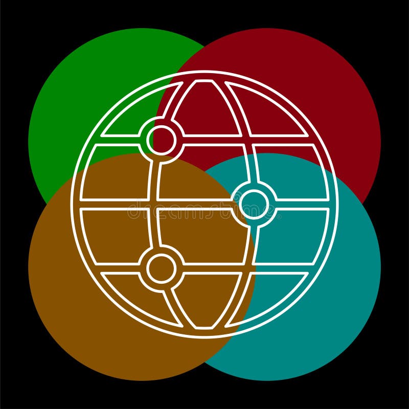 Vector Global Network Icon - Internet Technology Stock Illustration ...