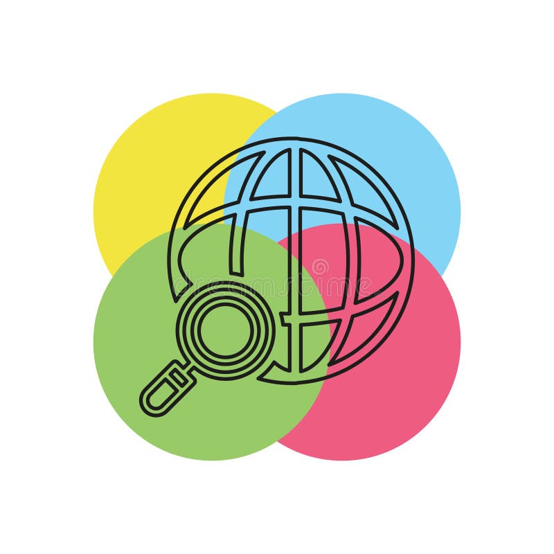 Vector Global Network Icon - Internet Technology Stock Illustration ...