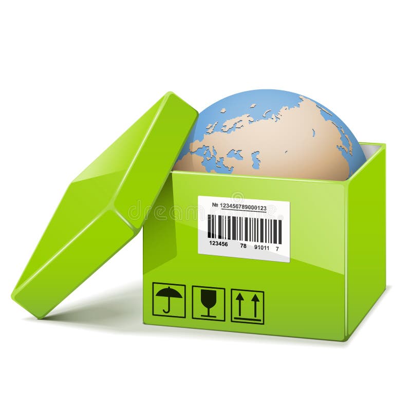 Opened Cardboard Box Earth Globe Stock Illustrations – 15 Opened Cardboard Box Earth Globe Stock ...