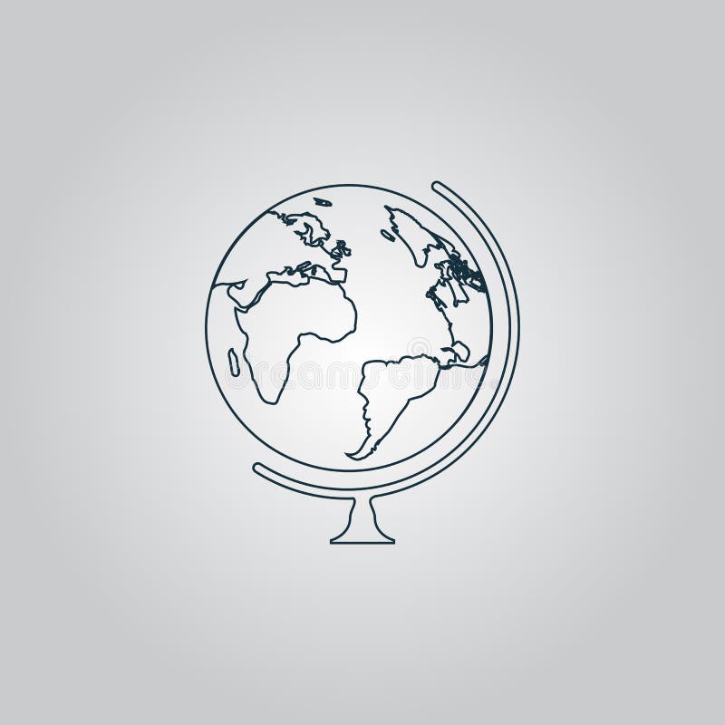 Globe Icon Model Stock Illustrations – 6,899 Globe Icon Model Stock ...