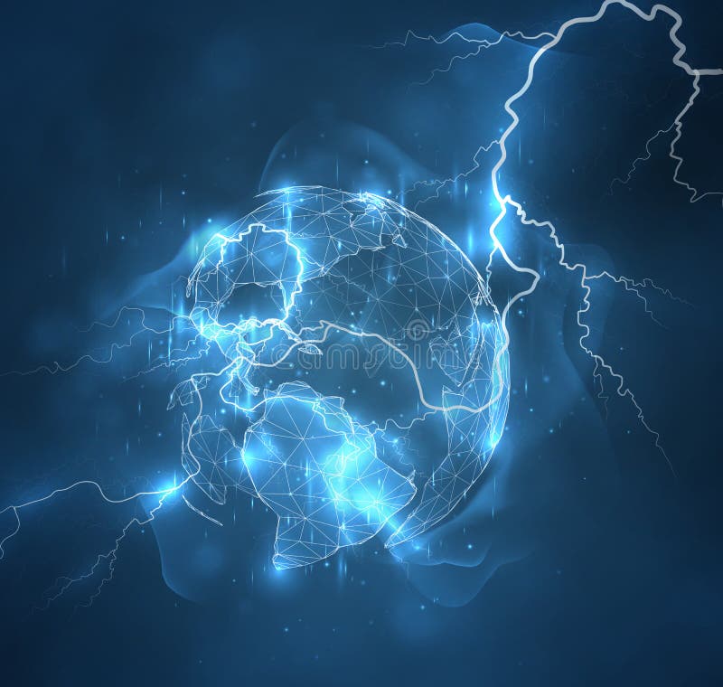 Vector Globe, Planet Earth,power, Element, Force of Nature Stock Vector ...