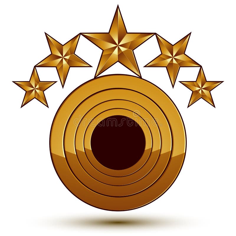 Vector Glorious Glossy Design Element, 3d Silver Star Stock Vector ...