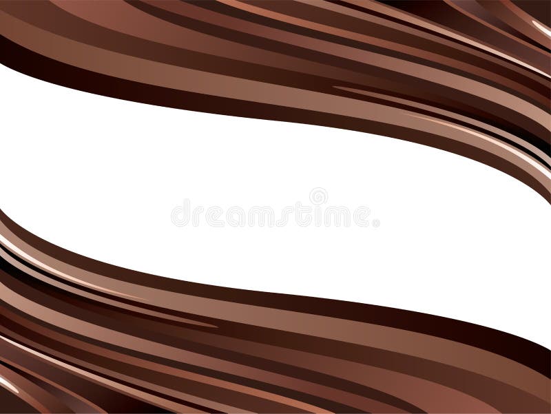Vector Glossy Chocolate Waves Stock Vector - Illustration of creamy ...