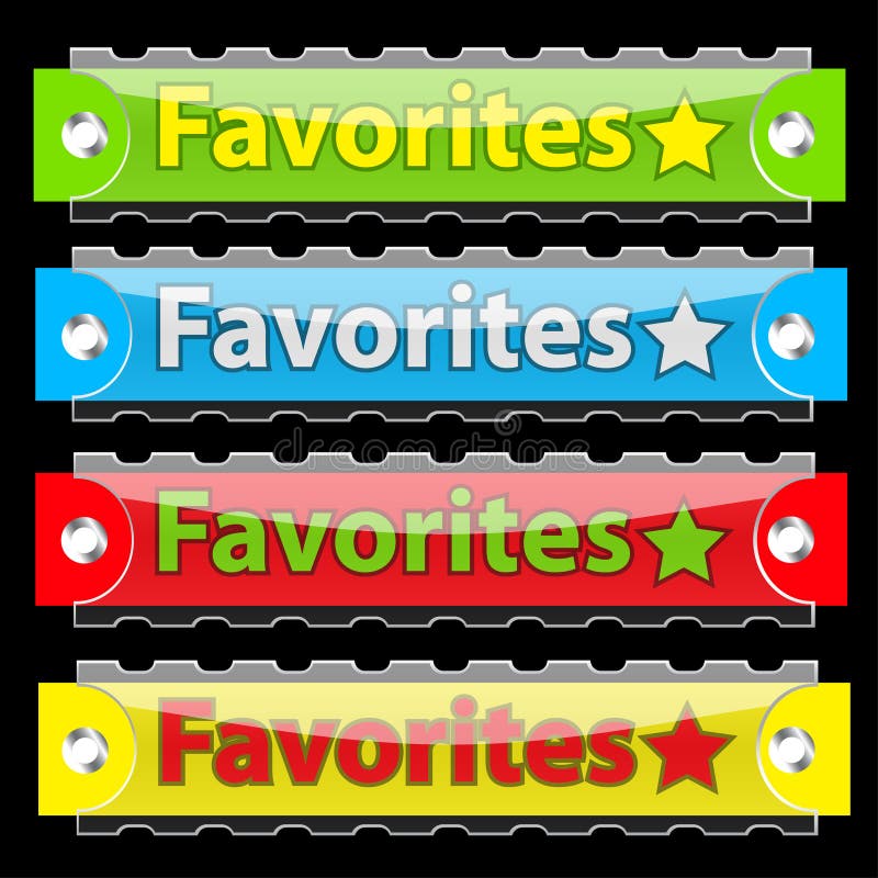 Buttons Add To Favorites Icon Stock Vector - Illustration of simple ...