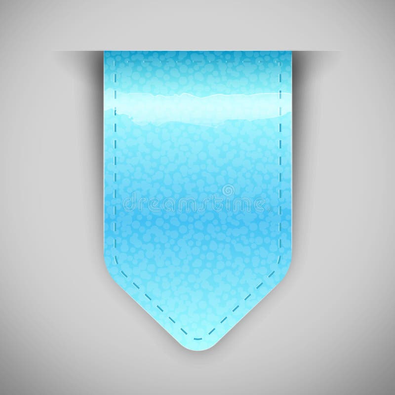 The Glossy Label Set with Folded Corner Stock Vector - Illustration of ...