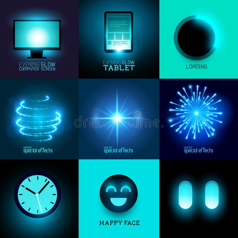 Glow Symbols Stock Illustrations – 24,251 Glow Symbols Stock ...