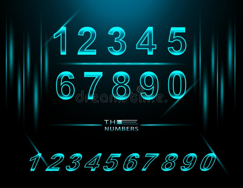 Neon Font Letters, Glow Alphabet with Fluorescent Light Stock Vector ...