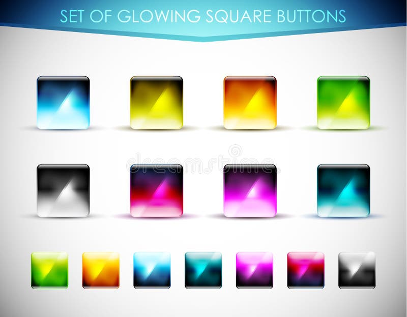Buttons. Glass effect stock vector. Illustration of crystal - 66269280