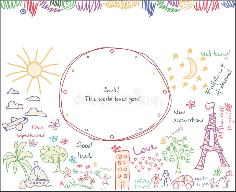 Vector Goals Dreams and Wishes Background Stock Vector - Illustration ...