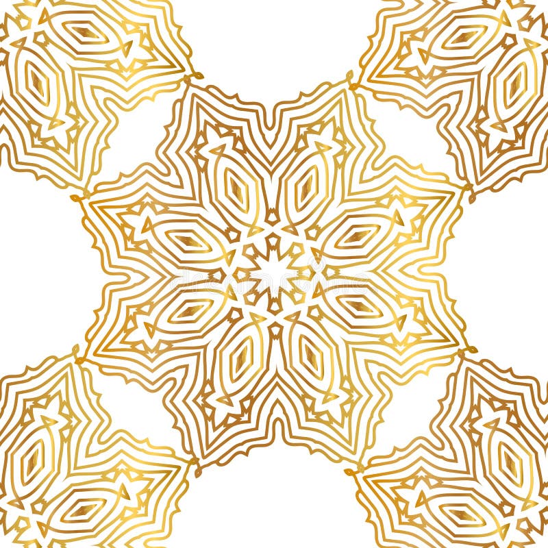 Vector Gold Abstract Seamless Patterns Stock Vector - Illustration of ...