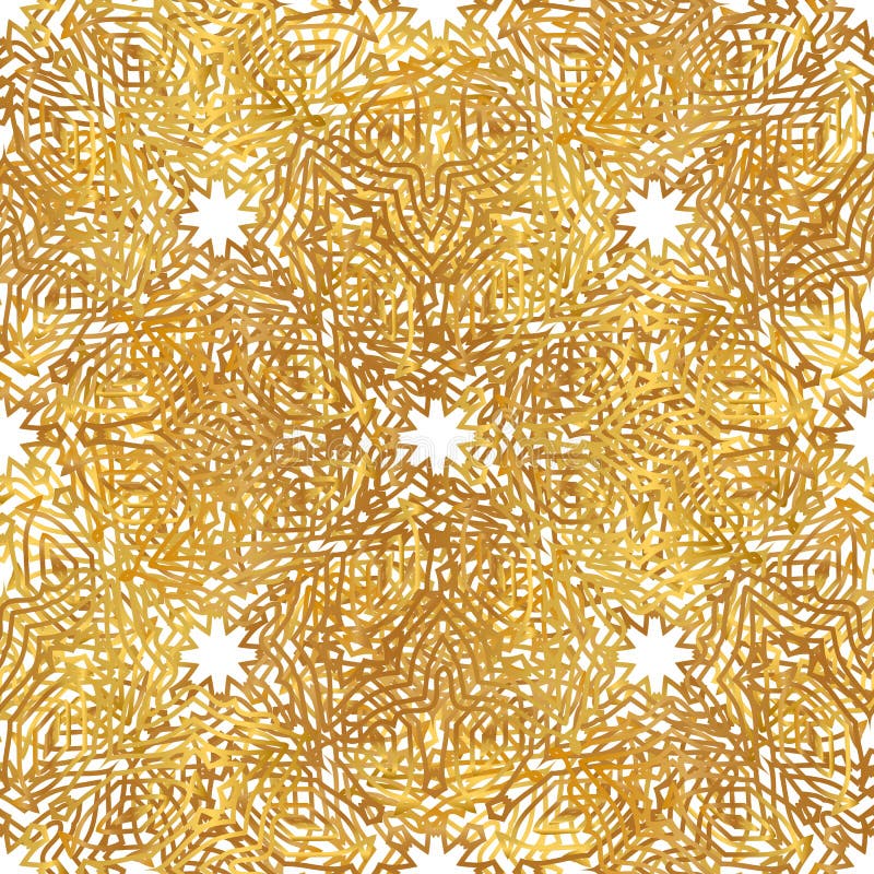 Vector Gold Abstract Seamless Patterns Stock Vector - Illustration of ...