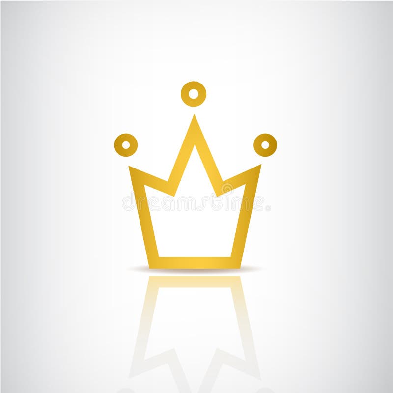 Vector Gold Crown Icon Stock Vector Illustration Of Gold 51197974