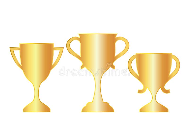 Vector Gold, Silver and Bronze Winners Cup. Stock Vector - Illustration ...
