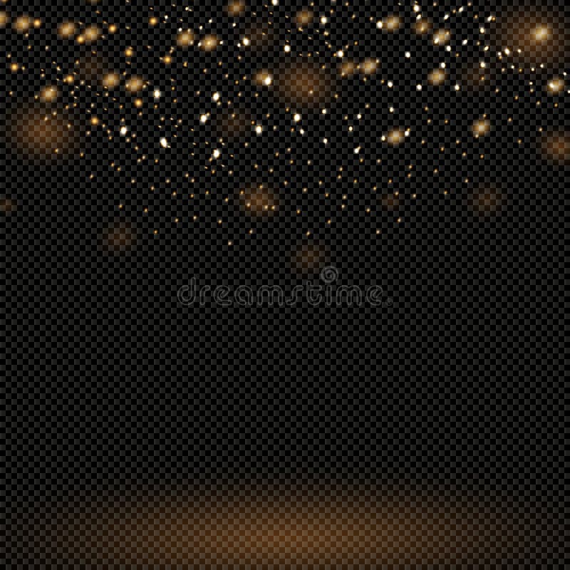 Vector Gold Glitter Particles Background Effect. Sparkling Texture ...