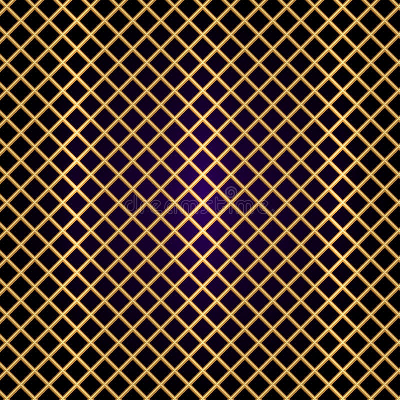 Vector Gold Lattice on Black Background Stock Vector - Illustration of ...