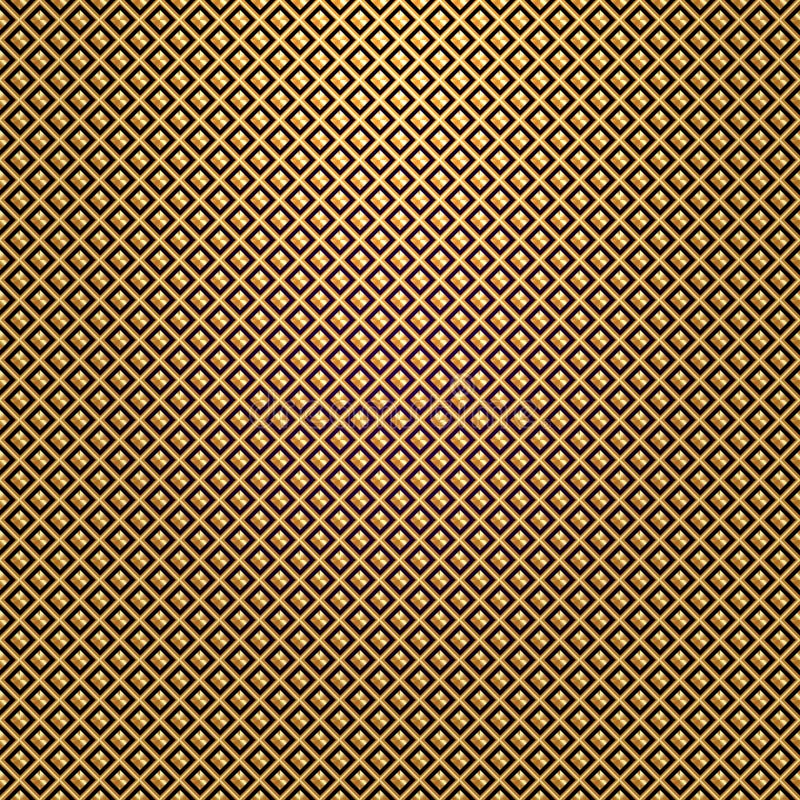 Vector Gold Lattice on Black Background Stock Vector - Illustration of ...