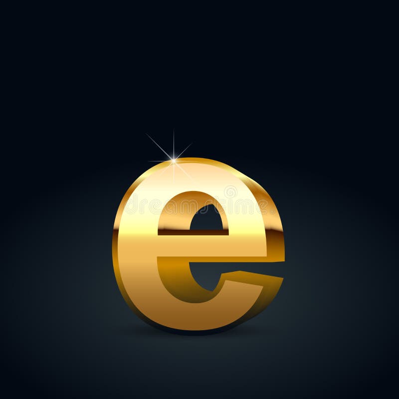 Gold Letter E Stock Illustrations – 3,573 Gold Letter E Stock ...