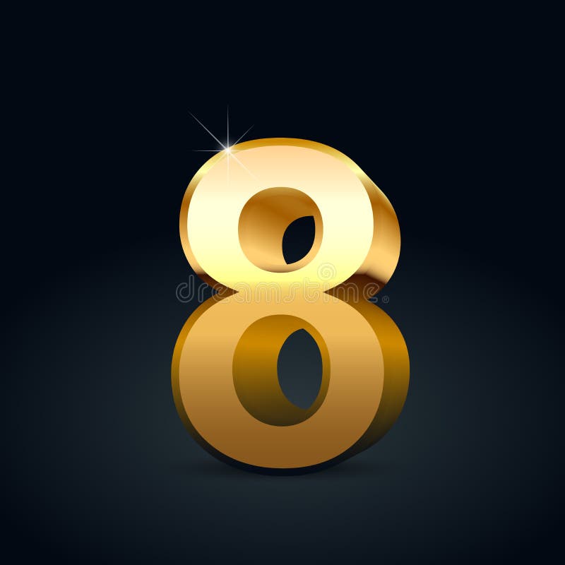 Vector Gold Letter R Uppercase Isolated on Black Background Stock ...