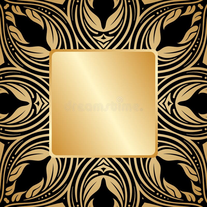 Vector gold ornament. stock vector. Illustration of decor - 31743960