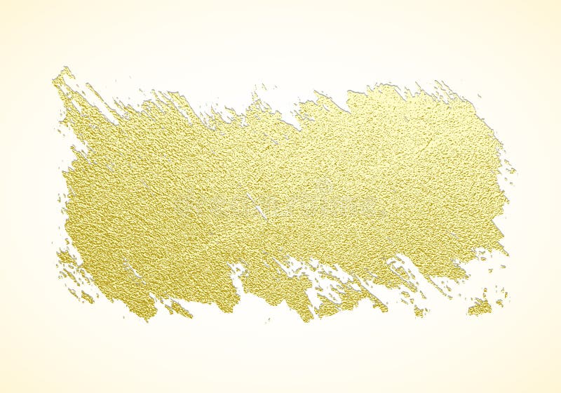 Vector Gold Paint Stroke. Abstract Gold Glittering Textured Art ...