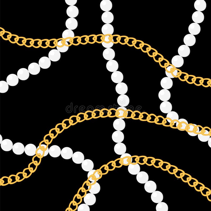 Vector Gold Pattern. Yellow Chain Background Stock Vector ...